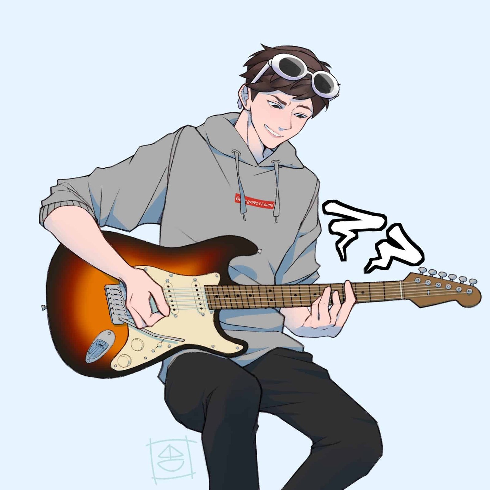 Can Georgenotfound Play Electric Guitar | INS.