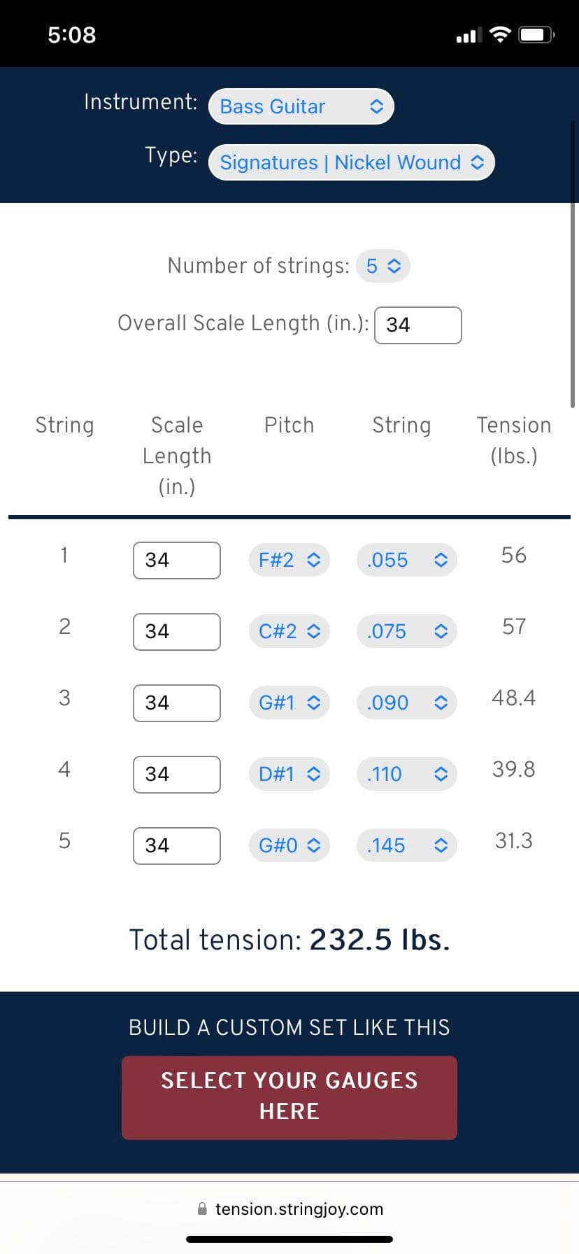 How Much Tension Is On A Bass Guitar Neck Ins