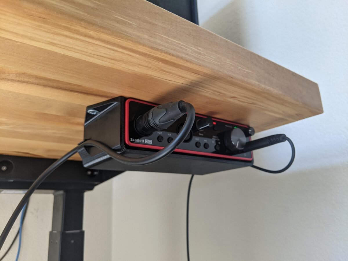 How To Mount Audio Interface Under Desk | INS.
